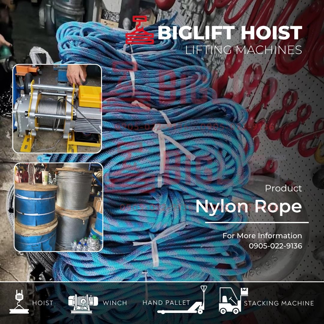 Nylon Rope Supplier | Electric Winch 10 Tons | Toyu lever Block ...