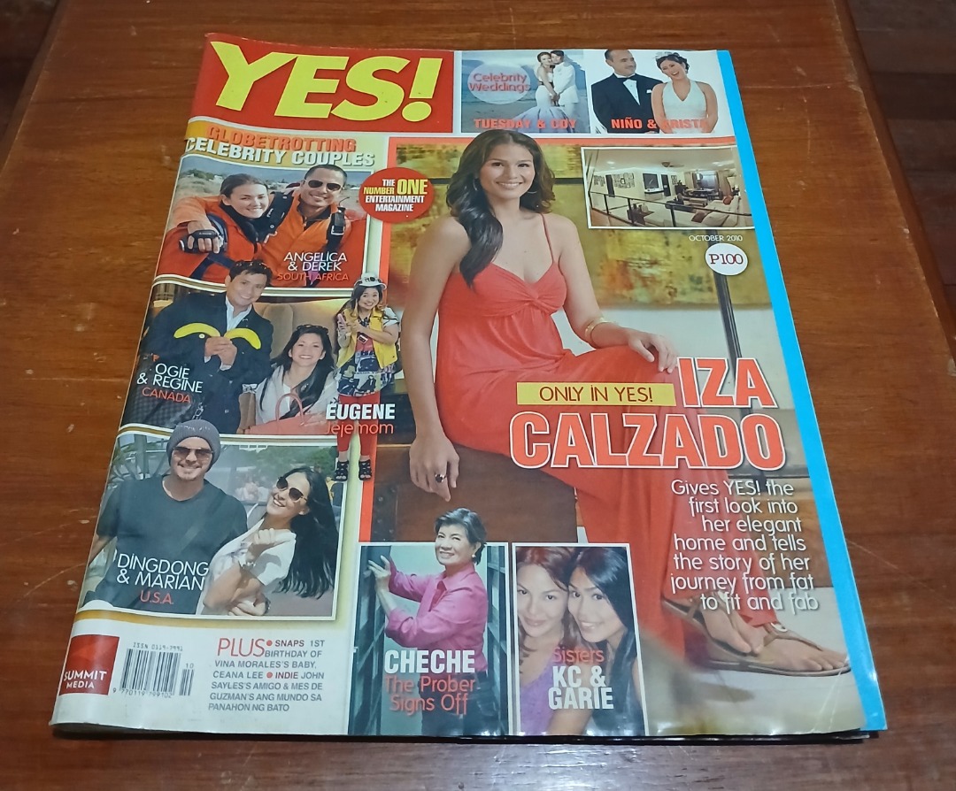 Oct. 2010 YES! Magazine "Iza Calzado / Globetrotting Celebrity Couples ...