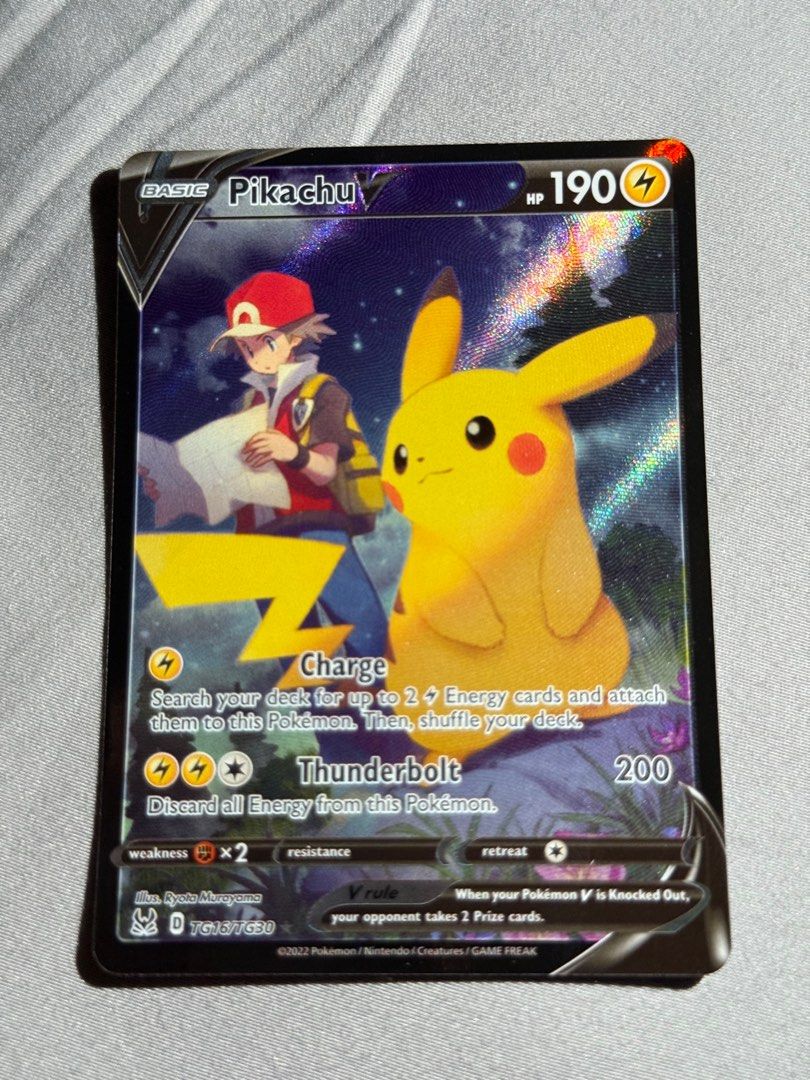 Pikachu V - TG16/TG30 - Full Art Trainer Gallery - Lost Origin ...