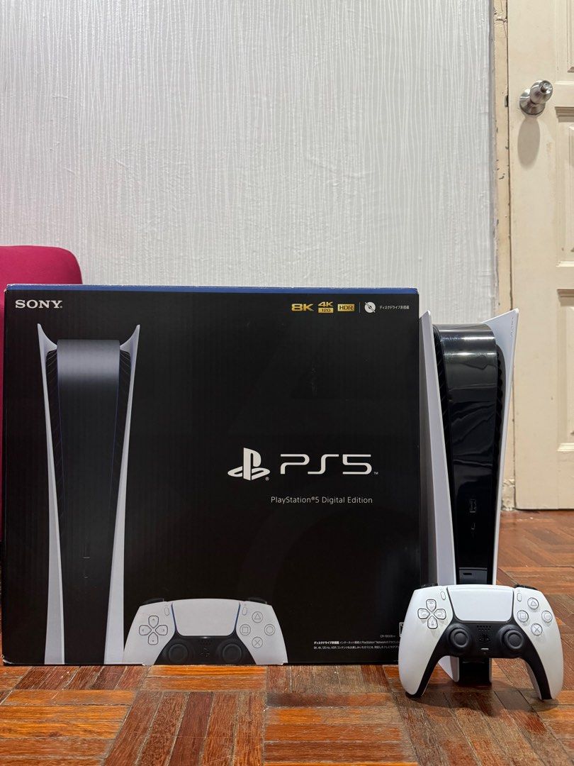 Playstation 5 Digital Edition 825GB (Fat Version), Video Gaming, Video ...