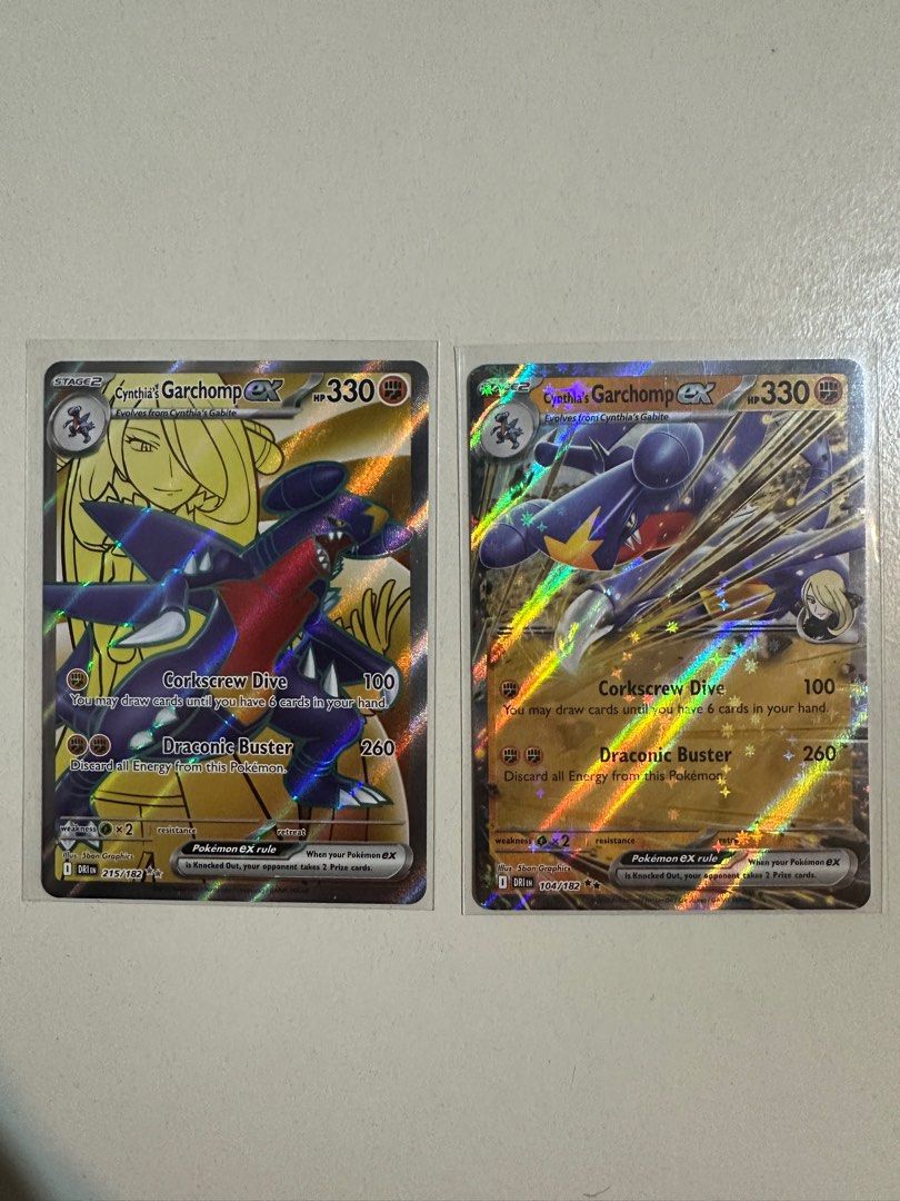 Pokemon Destined Rivals Garchomp Set Full Art FA Ex Trading Card Game ...