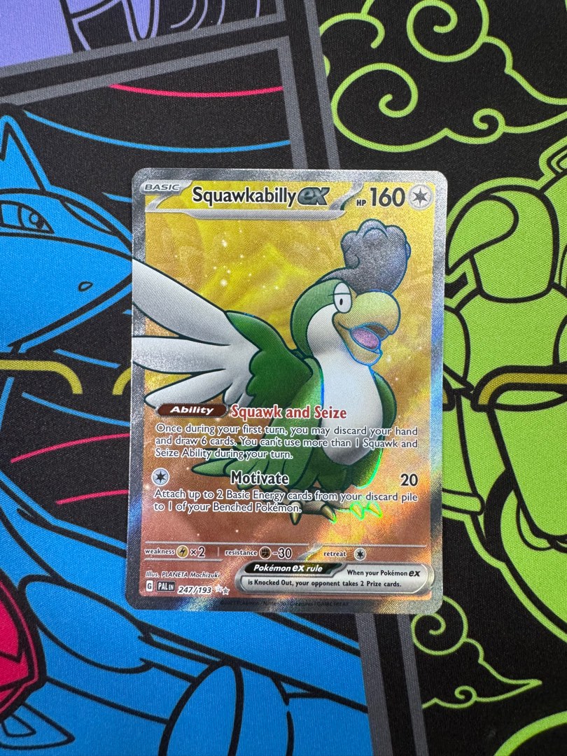 [Pokemon TCG] Squawkabilly ex 247/193 SV02 Paldea Evolved FA Full Art ...