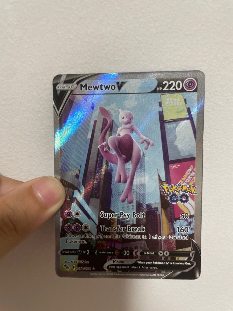 Pokémon go Mewtwo alt art, Hobbies & Toys, Toys & Games on Carousell