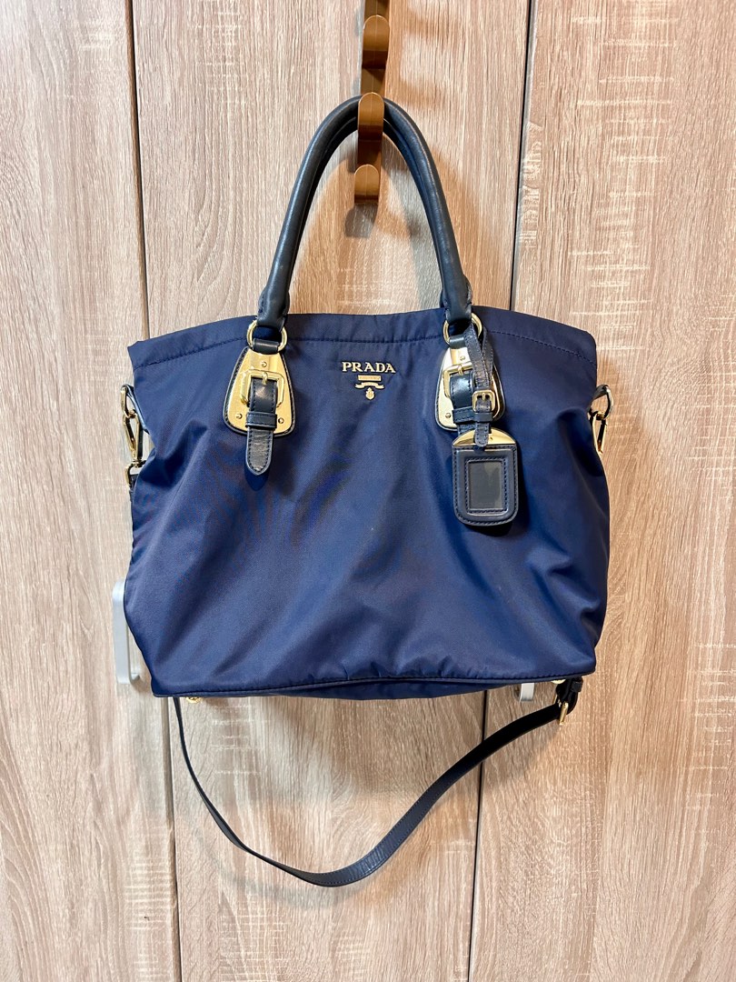 PRADA 2-WAY TESSUTO NYLON TOTE BAG, Luxury, Bags & Wallets on Carousell