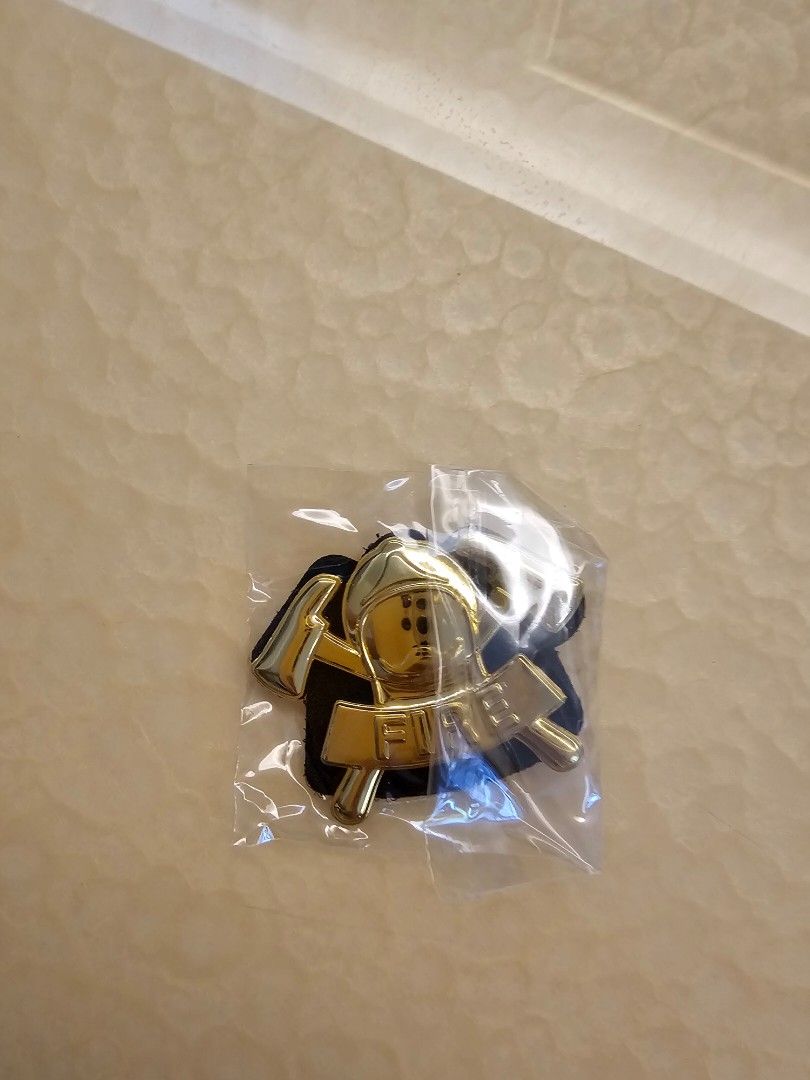 SCDF fire fighter gold badge, Everything Else on Carousell