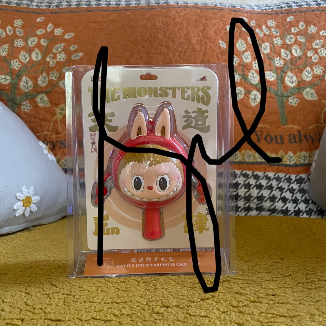 SRP Labubu Rattle-drum Earphone Case, Hobbies & Toys, Memorabilia ...