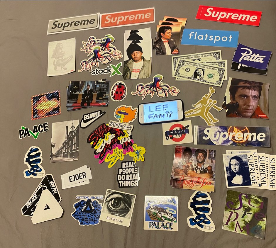 Supreme Palace Patta Jordan stickers, Hobbies & Toys, Toys & Games on ...
