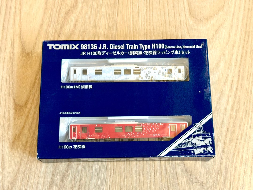 全新！現貨在店，Tomix 98136 JR H100形ディーゼルカー(釧網線・花咲線ラッピング車) 2輛 N比例日本鐵路動力模型, 興趣及遊戲, 玩具 & 遊戲類 - Carousell