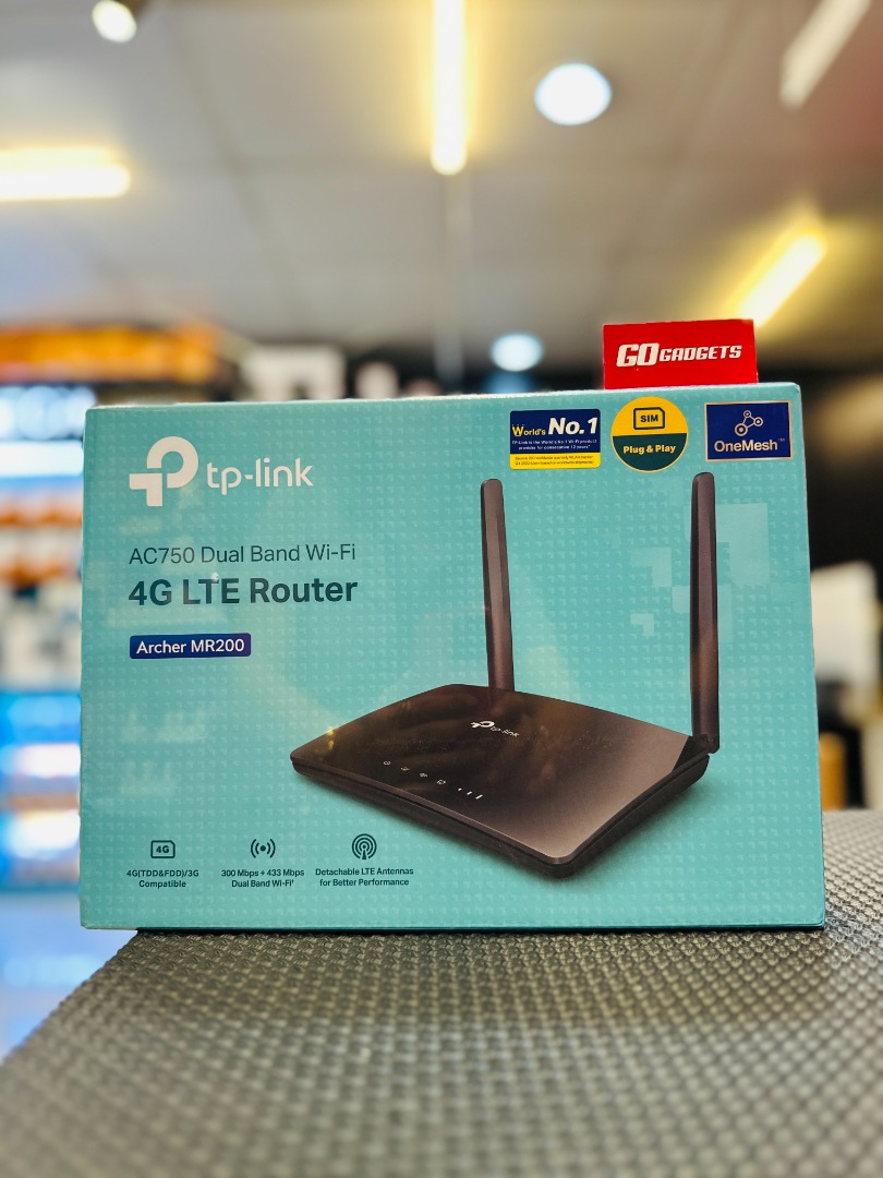 TP-Link MR200 AC750 Wireless Dual Band 4G LTE Router, Computers & Tech ...