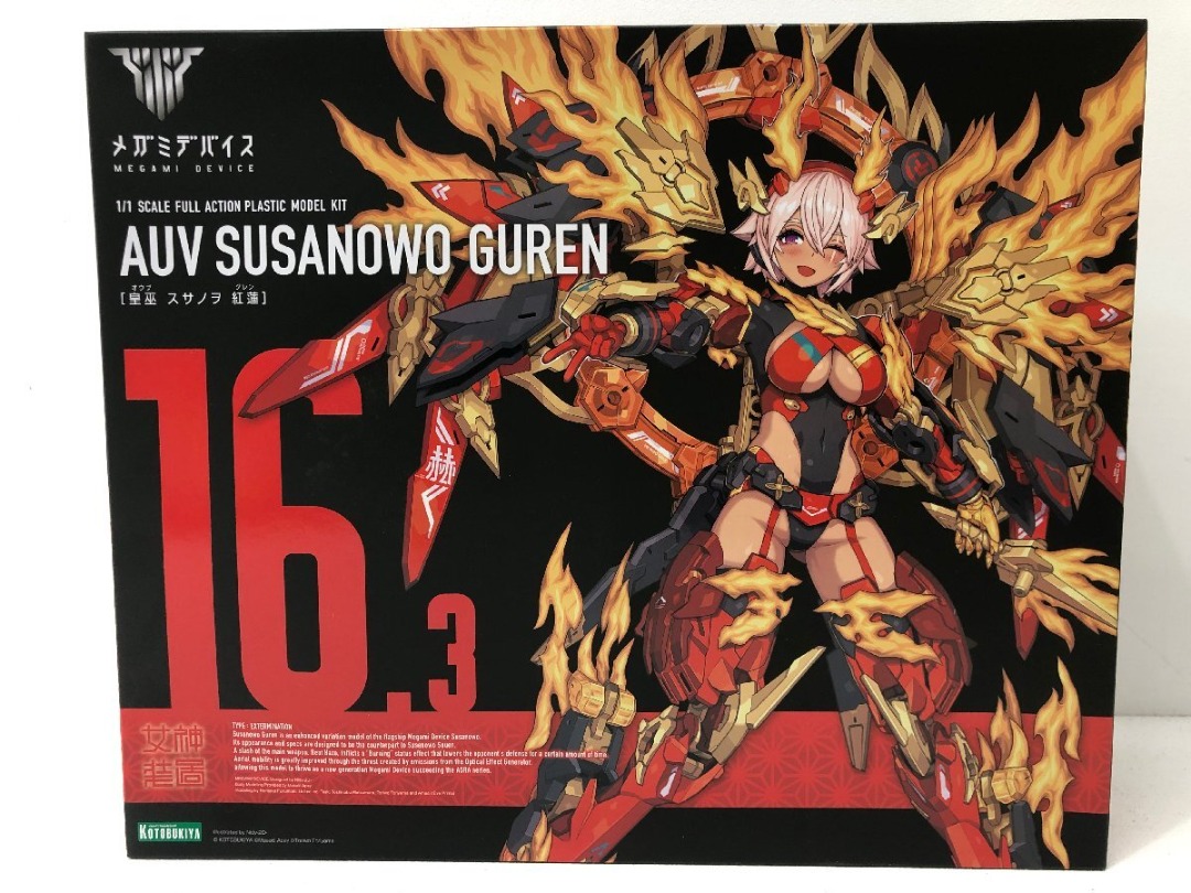 Unassembled Kotobukiya Megami Device Susanoo Guren 1/1 Plastic Model ...