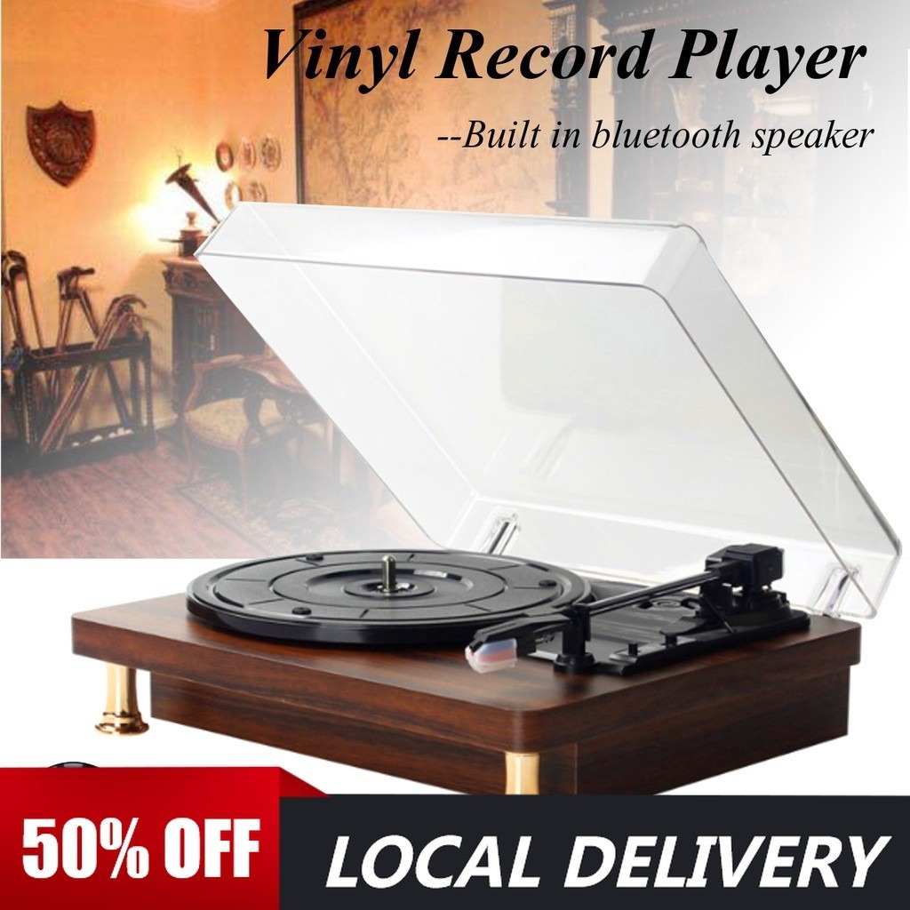 Vintage Gramophone Phonograph Player Bluetooth Music Player Vinyl ...