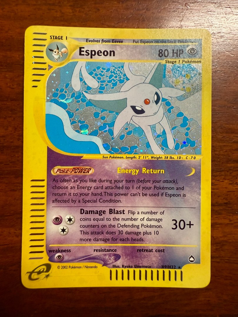 WTS/WTT Pokemon/Pokémon TCG Cards: Aquapolis Espeon Holo (Vintage E ...