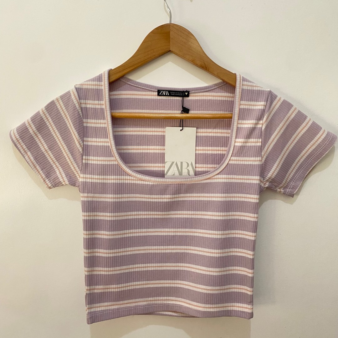 Zara Squareneck Top, Women's Fashion, Tops, Shirts on Carousell