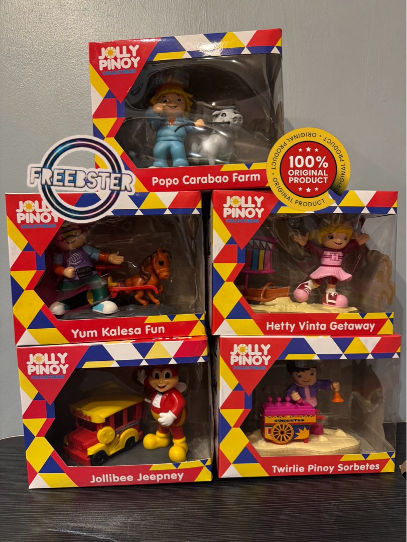[100% Original] Jollibee Jolly Pinoy Collectibles Jollibee Toys Action ...
