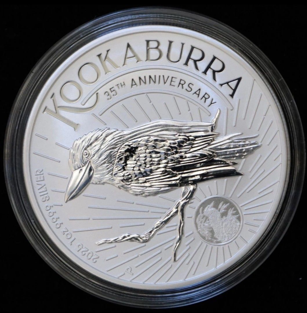 2025 1oz Silver Australian Kookaburra Bullion Coin Pamp Heraues Asahi ...