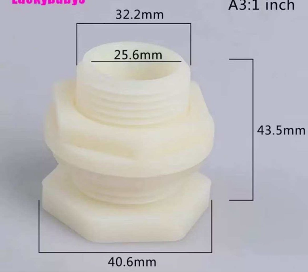 Abs Fish Connector Tank Drain Pipe Accessories Aquarium Joint Water ...