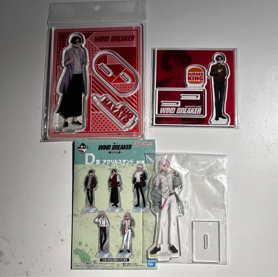ALL OFFICIAL! (WTS/LFB) windbreaker suo & kiryu acrylic stands | wind ...