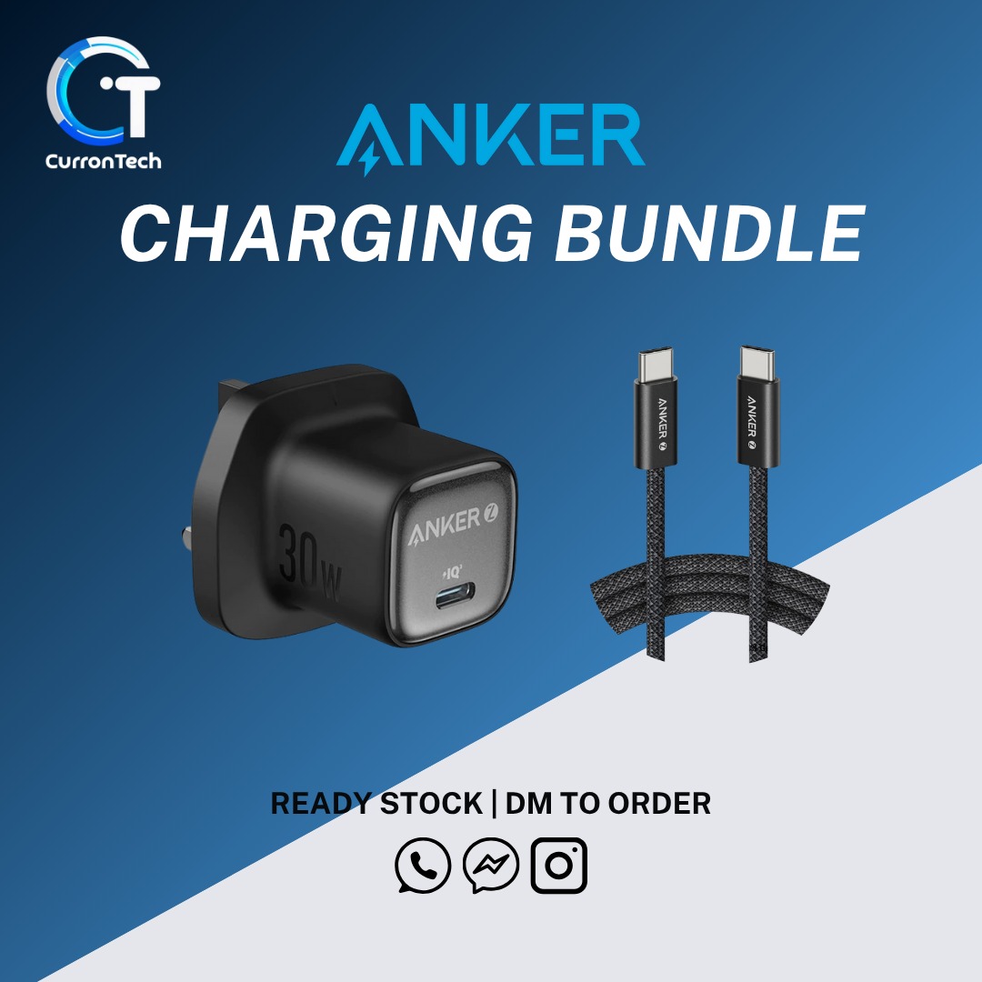 ANKER Charging Bundle_30W Charger_240W Cable, Mobile Phones & Gadgets ...
