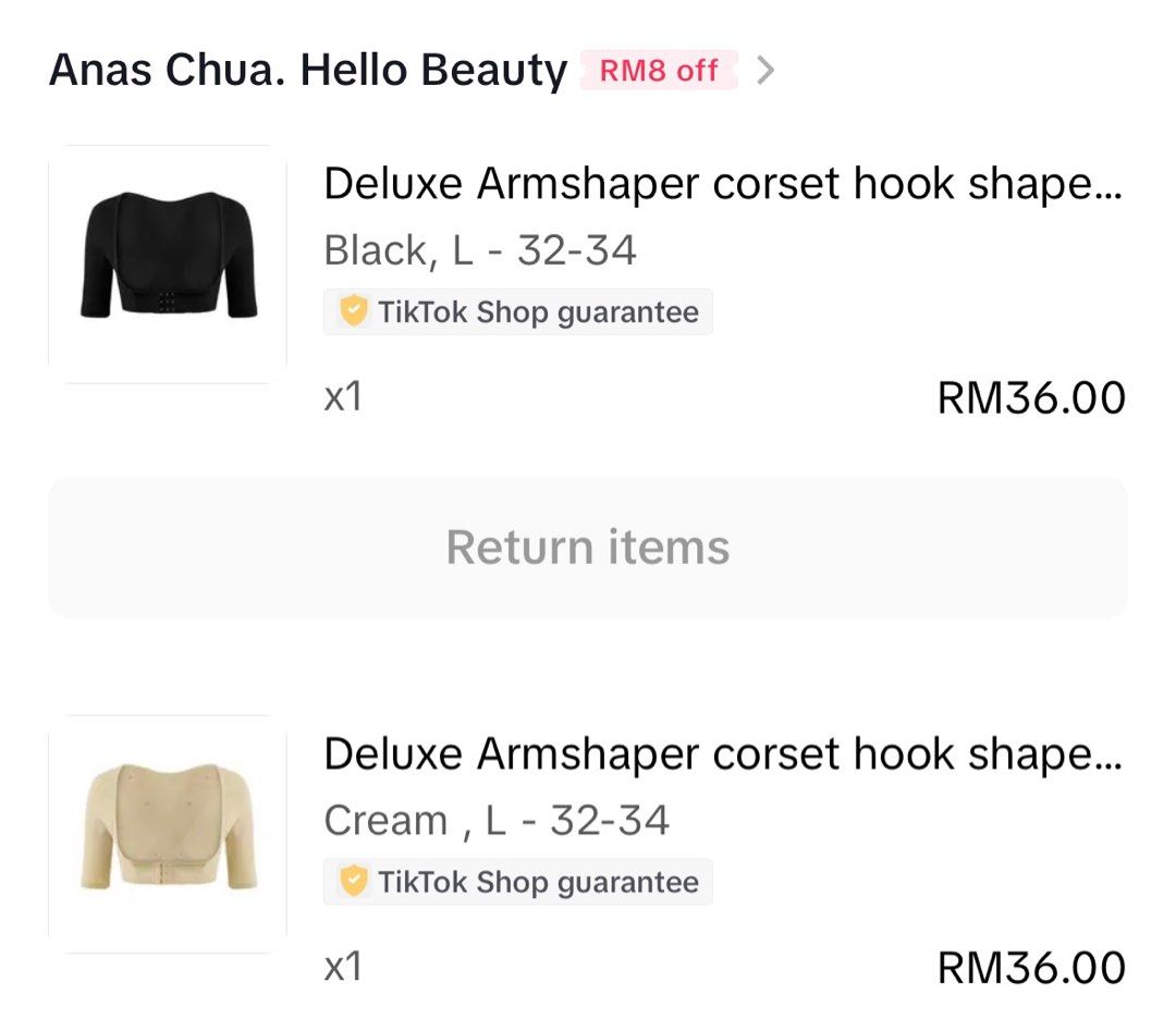 Anas Chua Armshaper, Women's Fashion, New Undergarments & Loungewear on ...