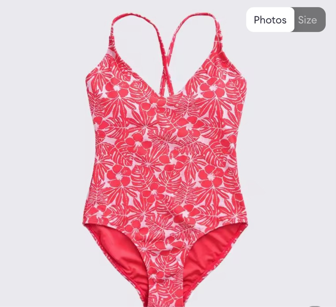 Bench Low Neck Swimsuit / Neon Pink / Large, Women's Fashion, Swimwear ...