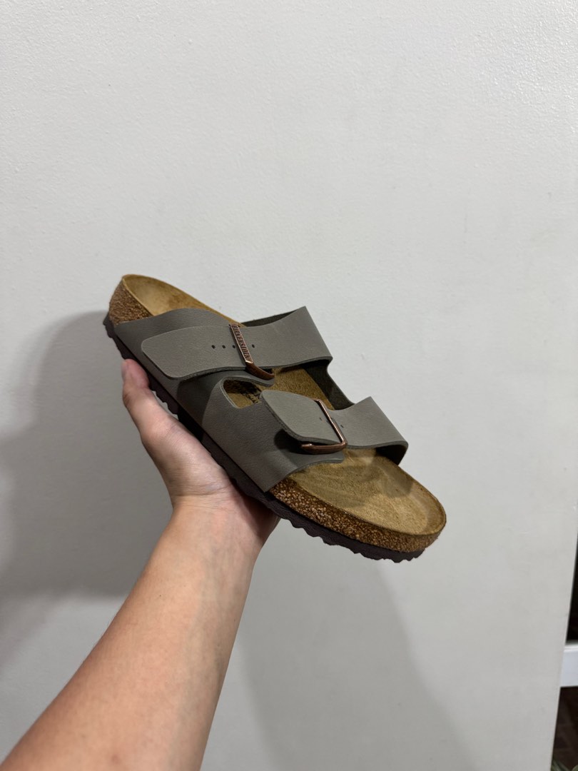 Birkenstock Arizona BS Stone, Men's Fashion, Footwear, Slippers ...