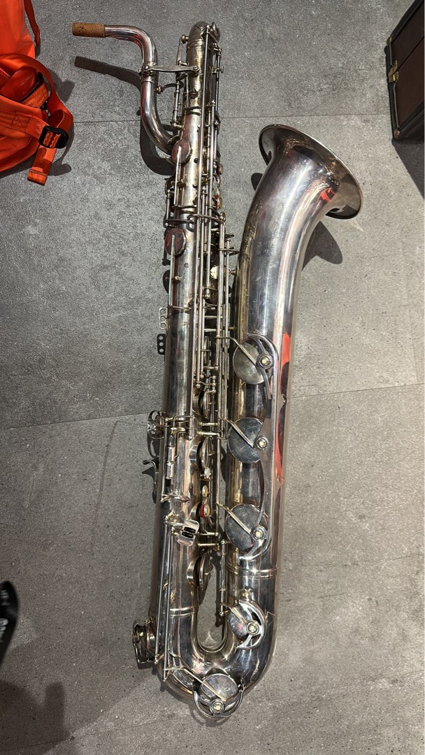 B&S Blue Label Low A Eb Baritone Saxophone, Hobbies & Toys, Music ...