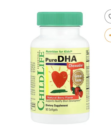 ChildLife Essentials, 純 DHA，天然漿果味，90 粒軟凝膠, 健康及營養食用品, 健康補充品, 健康補充品 - 保健 ...
