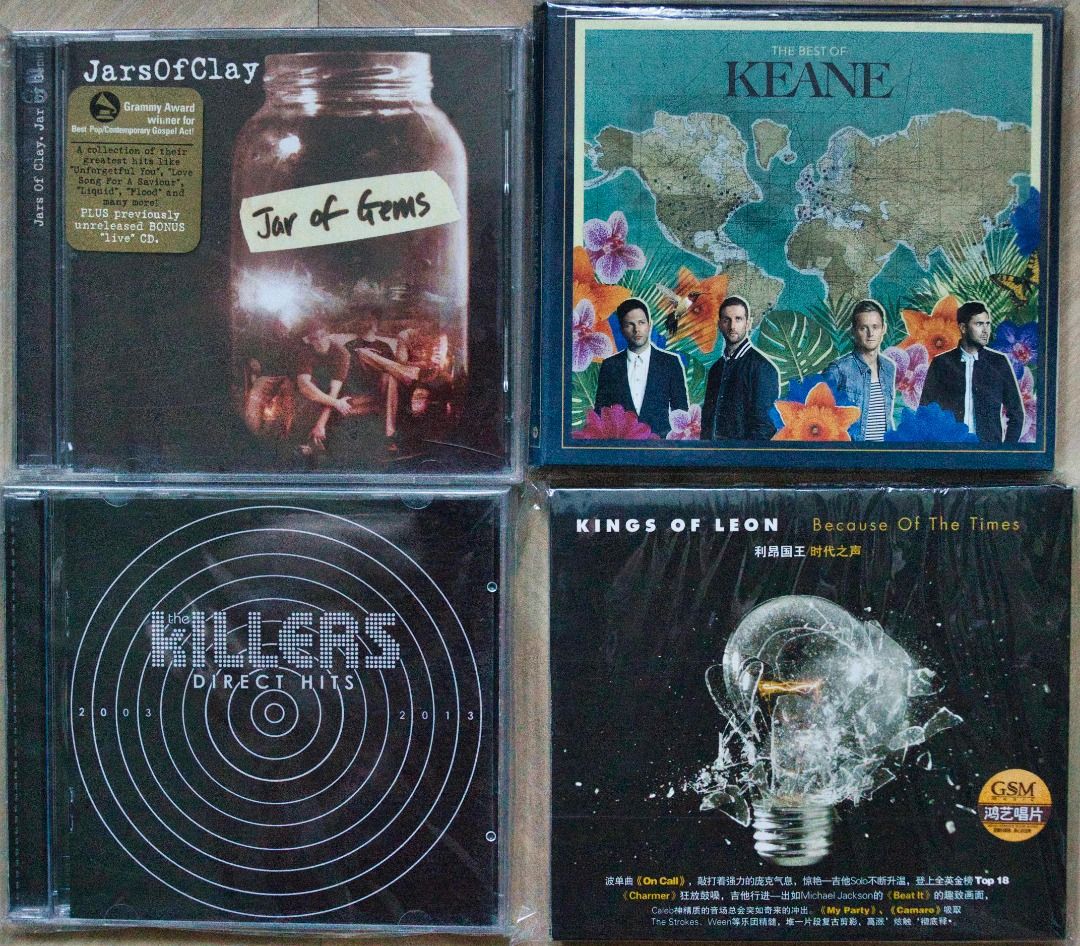 Coldplay, Counting Crows, The Cure, Jars of Clay, Keane, The Killers ...