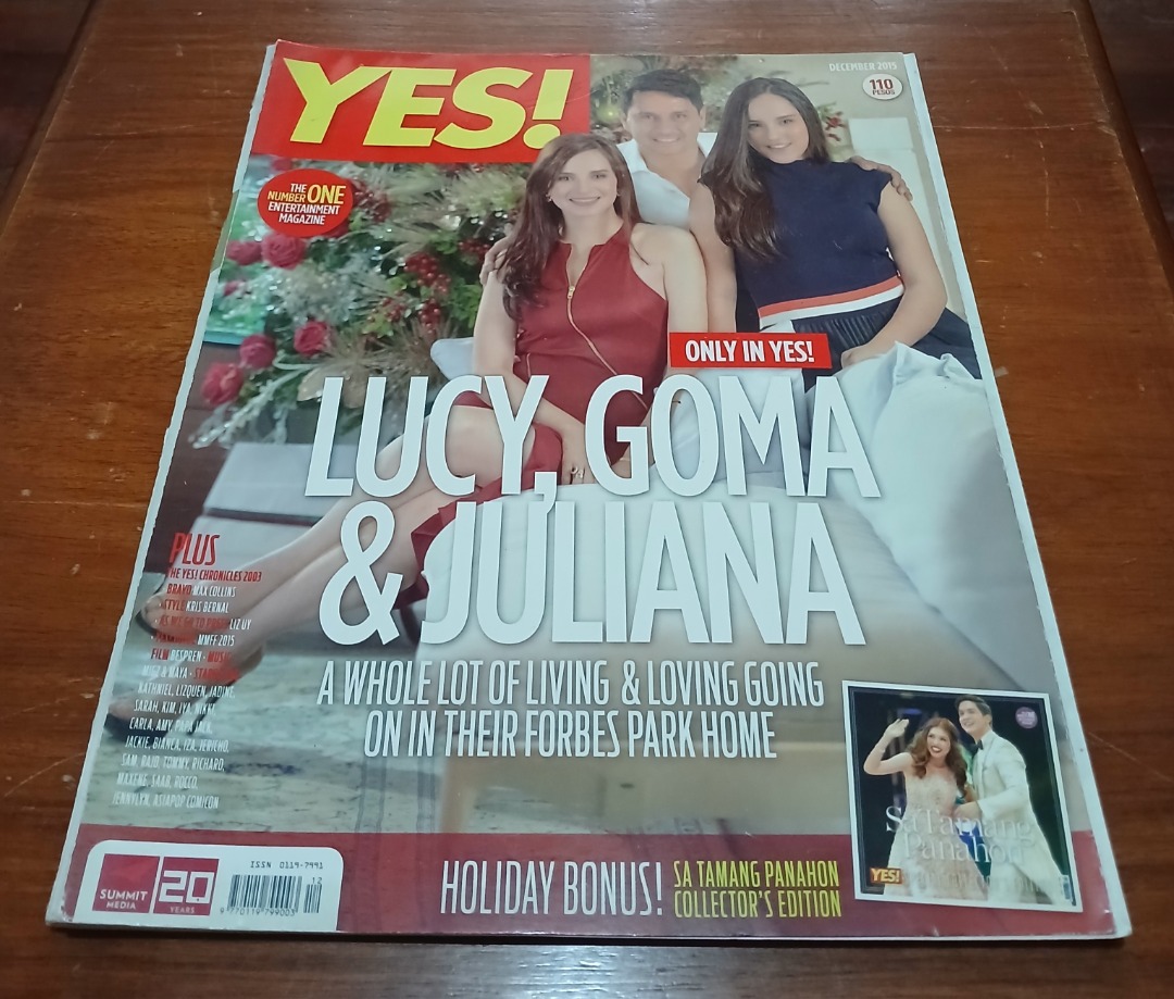 Dec. 2015 YES! Mgazine'Lucy, Goma & Juliana", Hobbies & Toys, Books ...