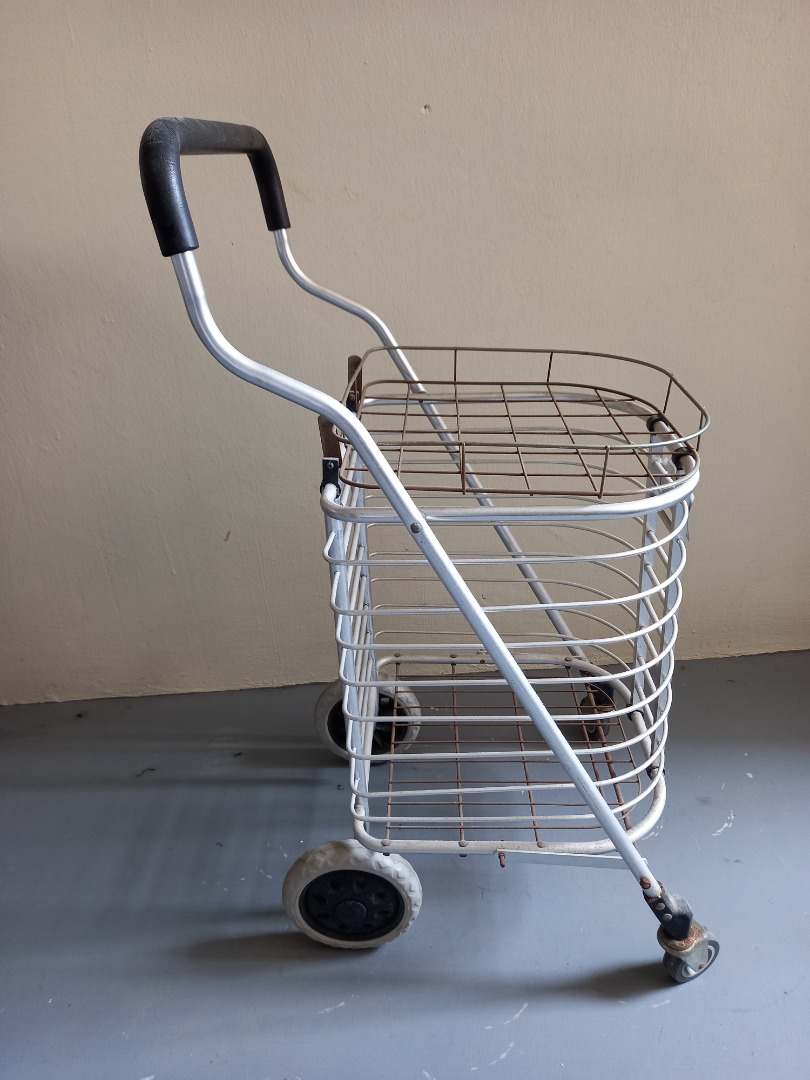 FairPrice NTUC Metal Shopping Market Trolley, Hobbies & Toys, Travel ...