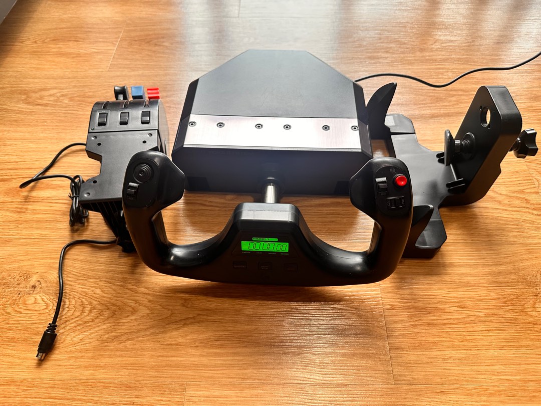 FLIGHT YOKE SYSTEM Yoke and Throttle Quadrant, Video Gaming, Gaming ...