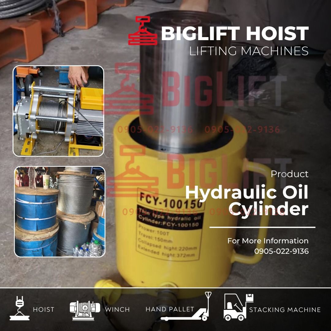 Hydraulic Oil Cylinder FCY-100150 - Thimble - Engine Winch, Electric ...