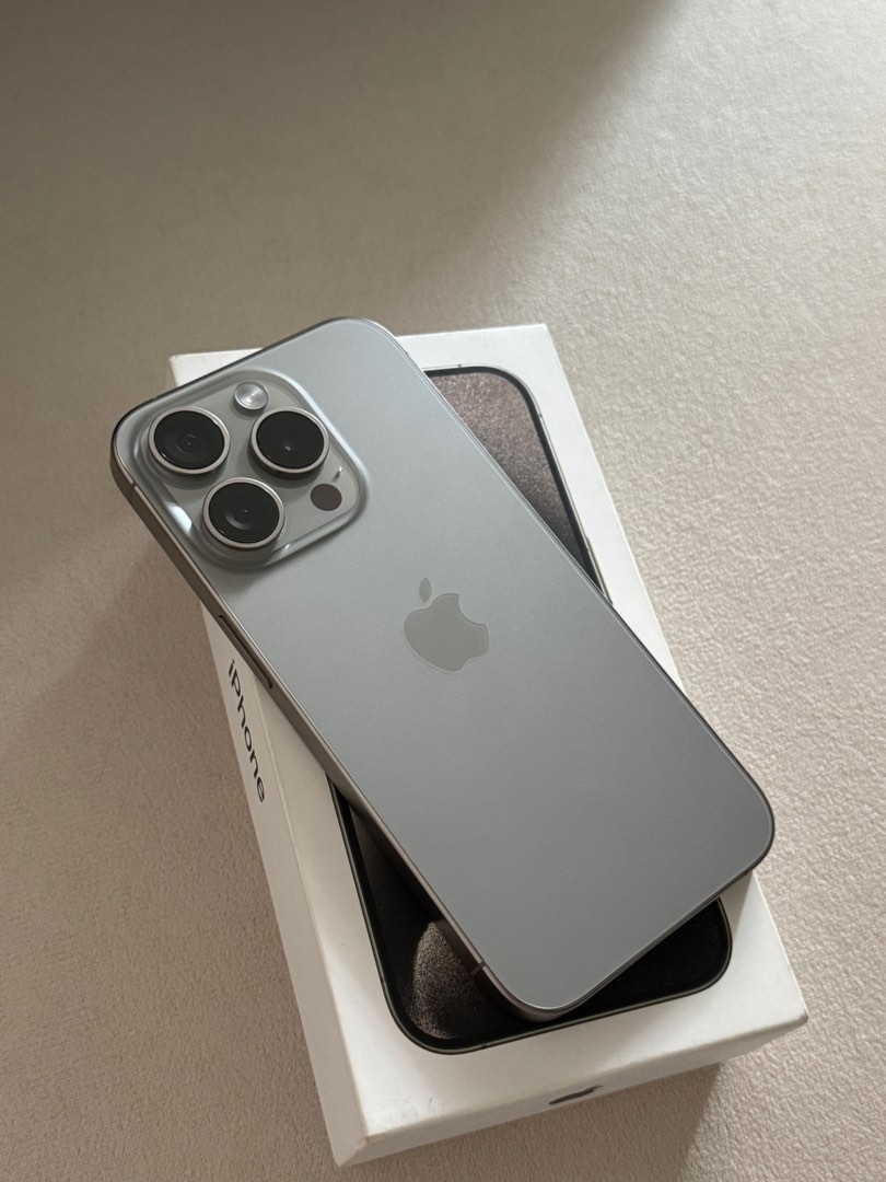 iPhone 15 Pro 256GB Natural Titanium, Mobile Phones & Gadgets, Mobile ...