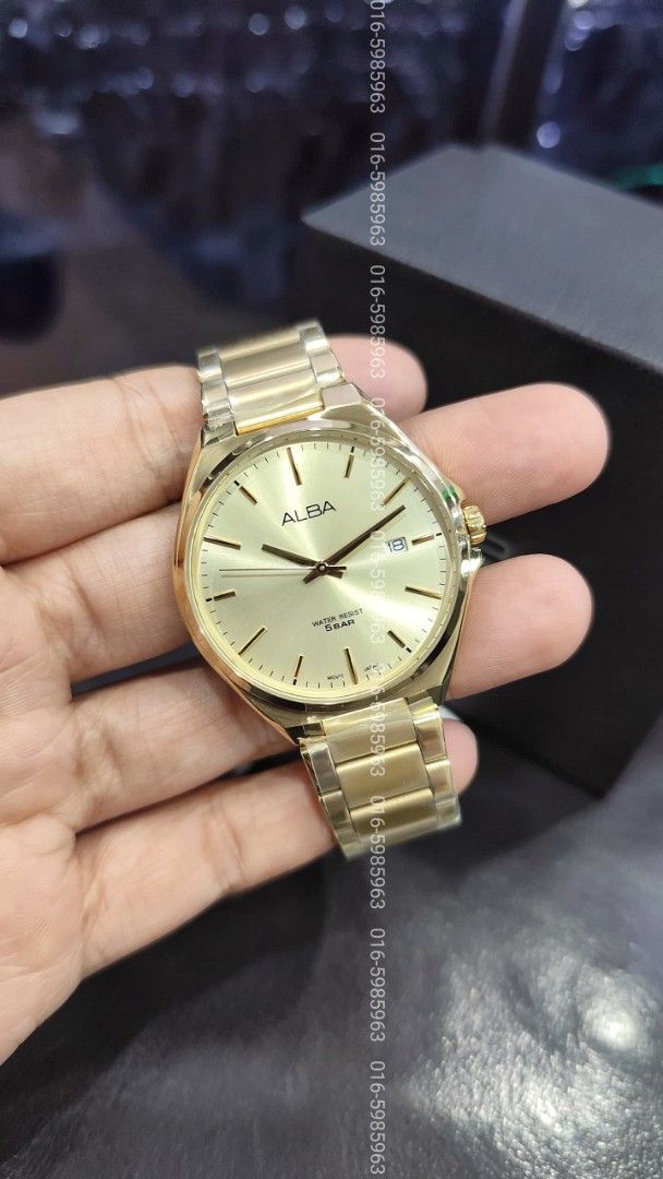 Jam Alba Couple Japan Quartz Watch, Women's Fashion, Watches ...