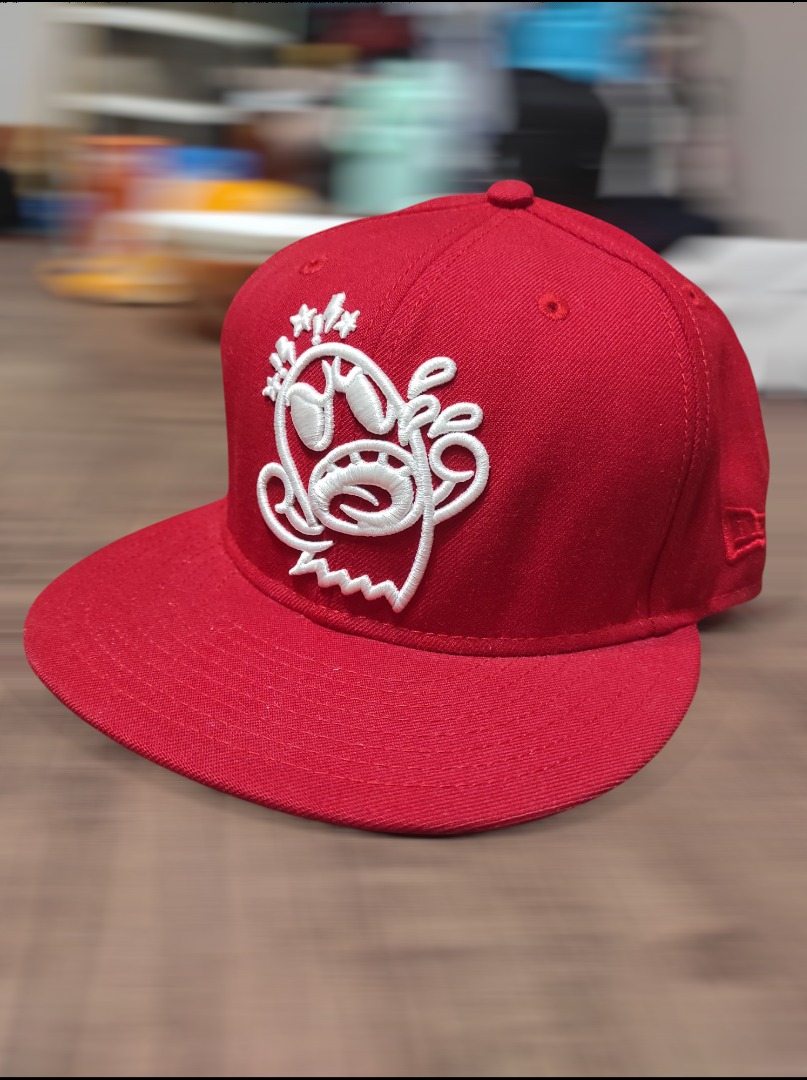 Kidrobot New Era Red Angry Robot, Men's Fashion, Watches & Accessories ...