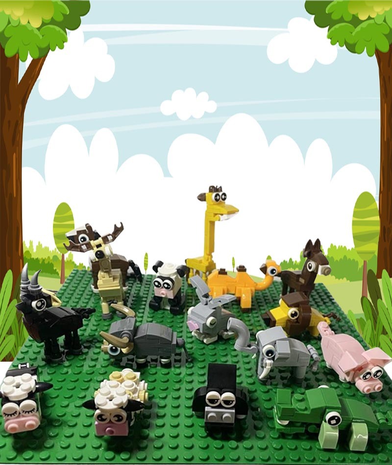 LAND ANIMALS MINIFIGURES Bootlegs Blocks Toys for KIDS Boys and Girls ...