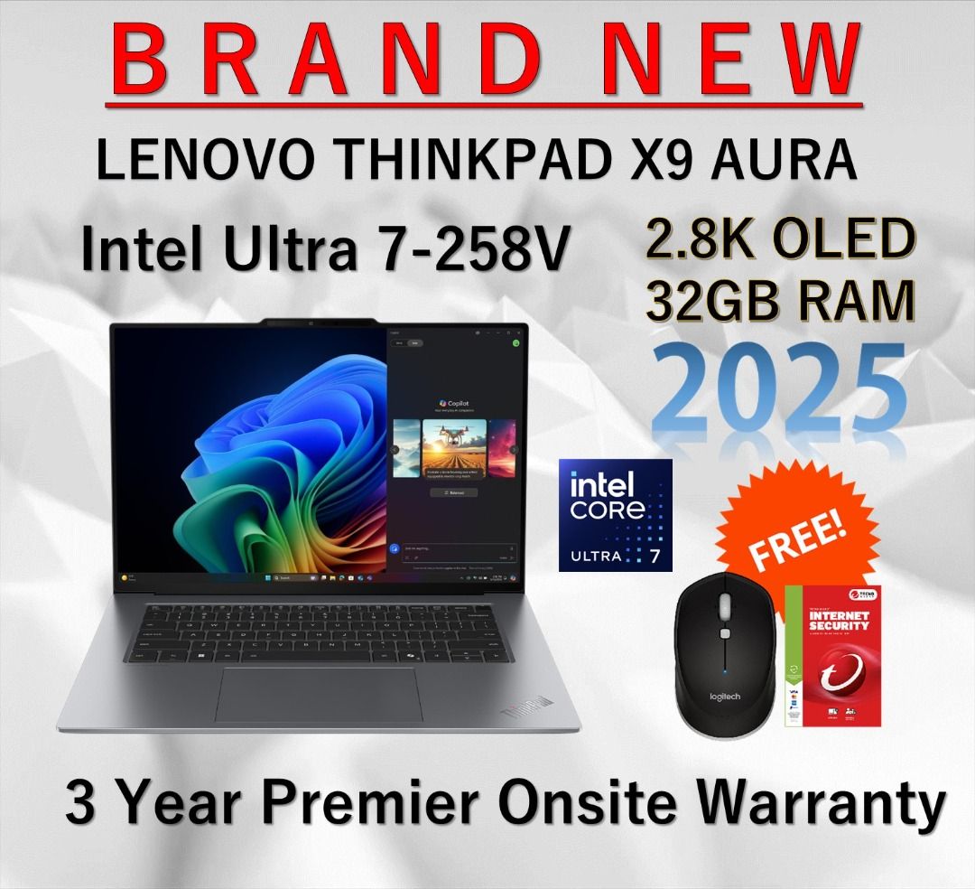 LENOVO THINKPAD X9 AURA EDITION ( Intel Ultra 7-258V, Intel ARC ...