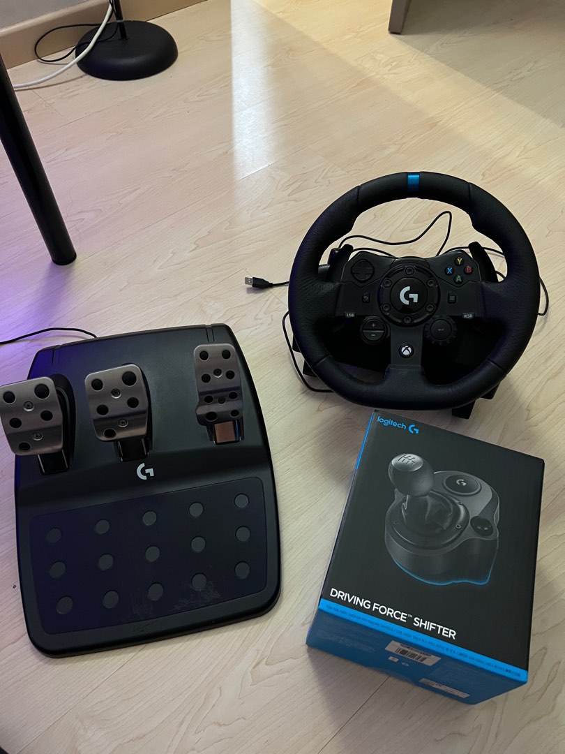 Logitech G923 w shifter, Video Gaming, Gaming Accessories, Controllers ...