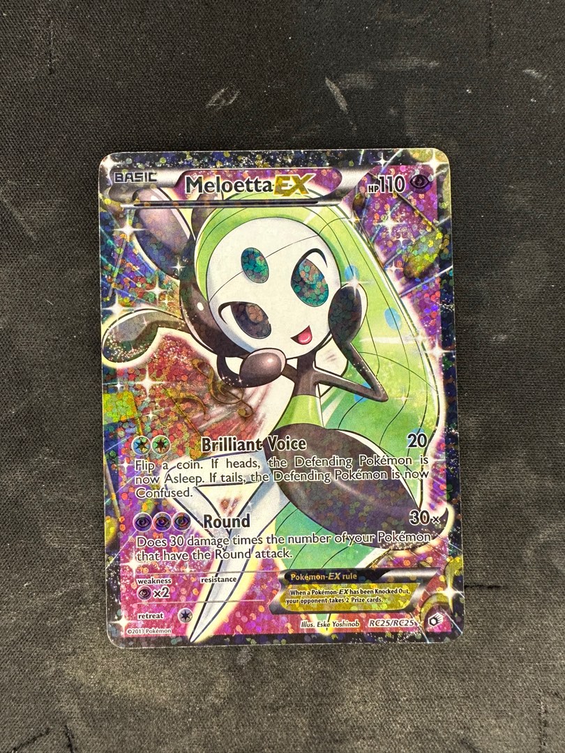 MELOETTA EX FULL ART RADIANT COLLECTION RC, Hobbies & Toys, Toys ...