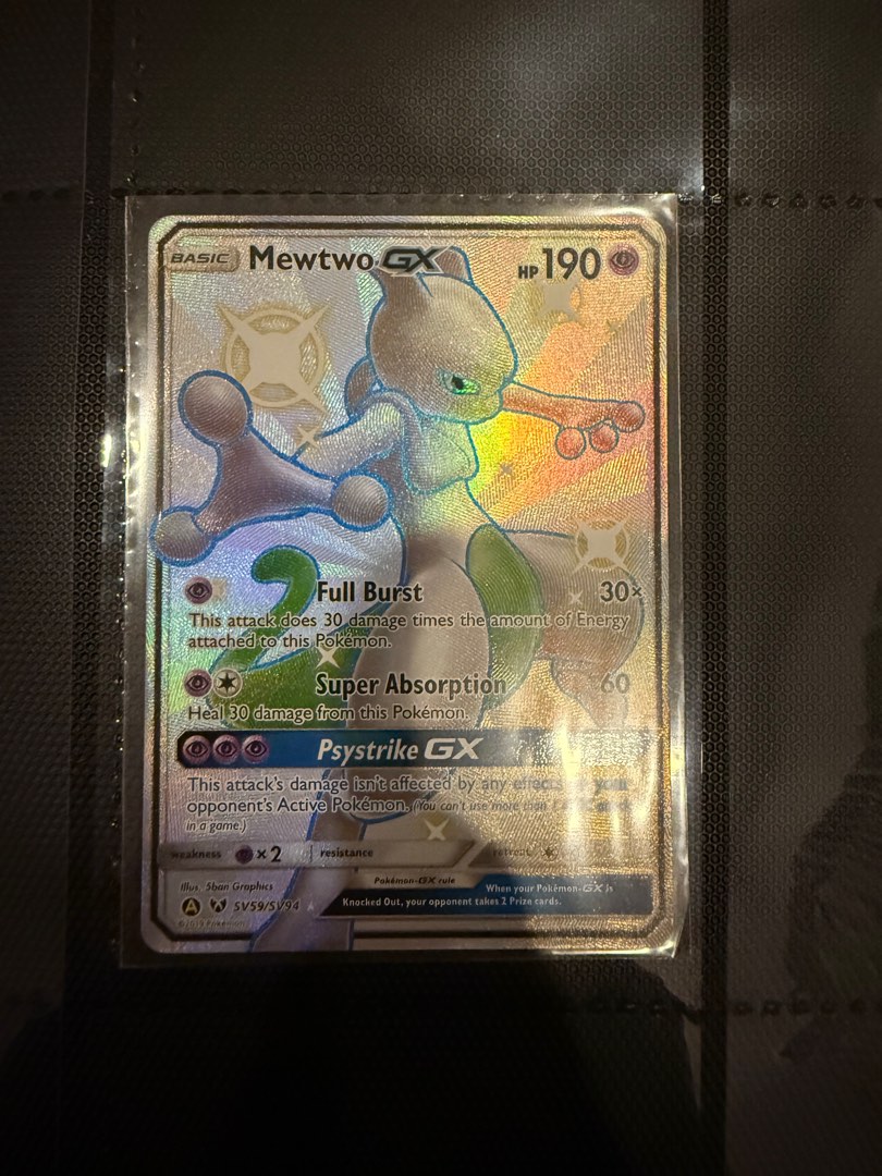 Mewtwo GX #SV59 Pokemon Hidden Fates, Hobbies & Toys, Toys & Games on ...