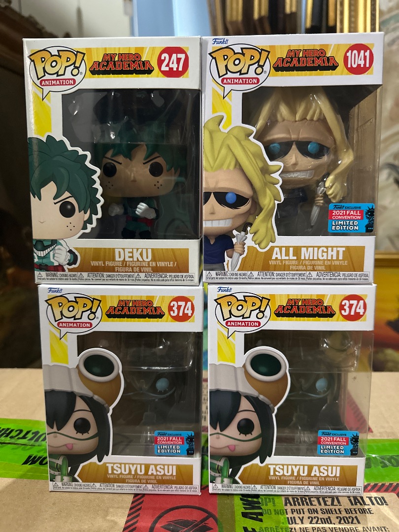 My Hero Academia Funko Pops - All Might | Tsuyu Asui | Deku, Hobbies & Toys, Toys & Games on ...