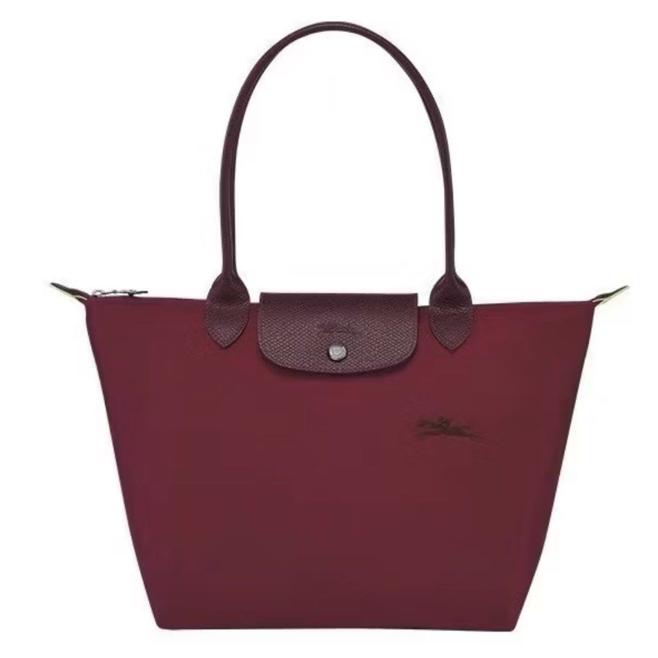 New longchamp le pliage long handle medium, Fesyen Wanita, Tas & Dompet ...