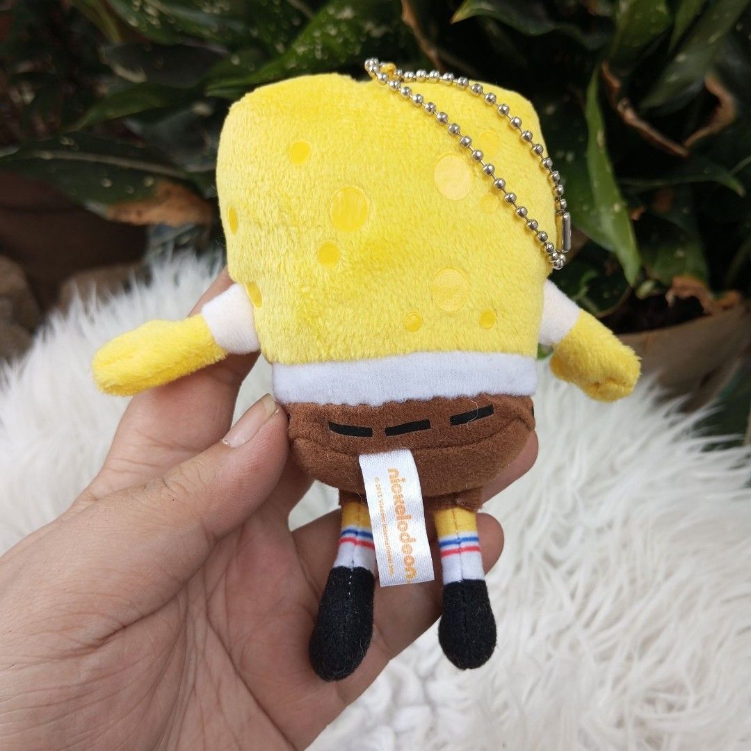 Nickelodeon SPONGEBOB Squarepants Soft and Cuddly Ball Chain Plush Toy ...
