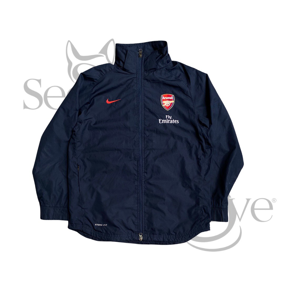NIKE Arsenal Vintage Football Club Windbreaker Jacket, Jaket Bola ...