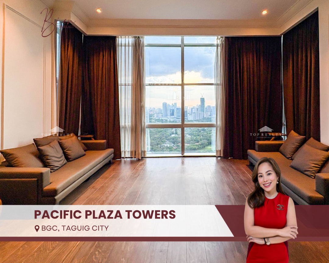 Pacific Plaza Towers, BGC, 3BR 3-Bedroom Condo for Rent in Taguig City ...