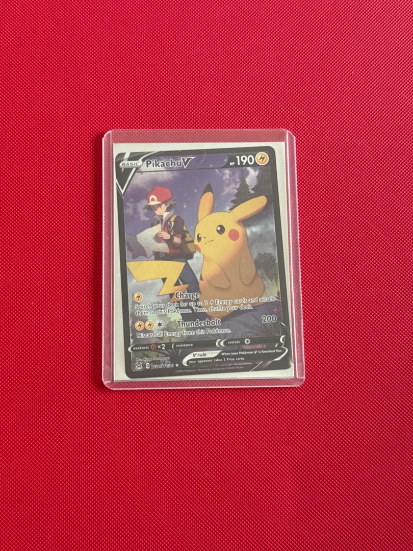 pikachu v pokemon card, Hobbies & Toys, Toys & Games on Carousell