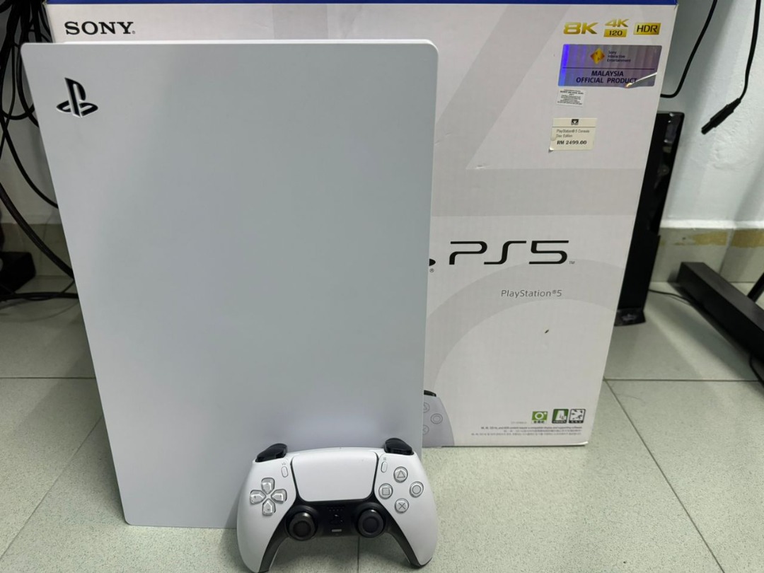 PS5 Fat Disk Edition MY Set with Digital Game, Video Gaming, Video Game ...
