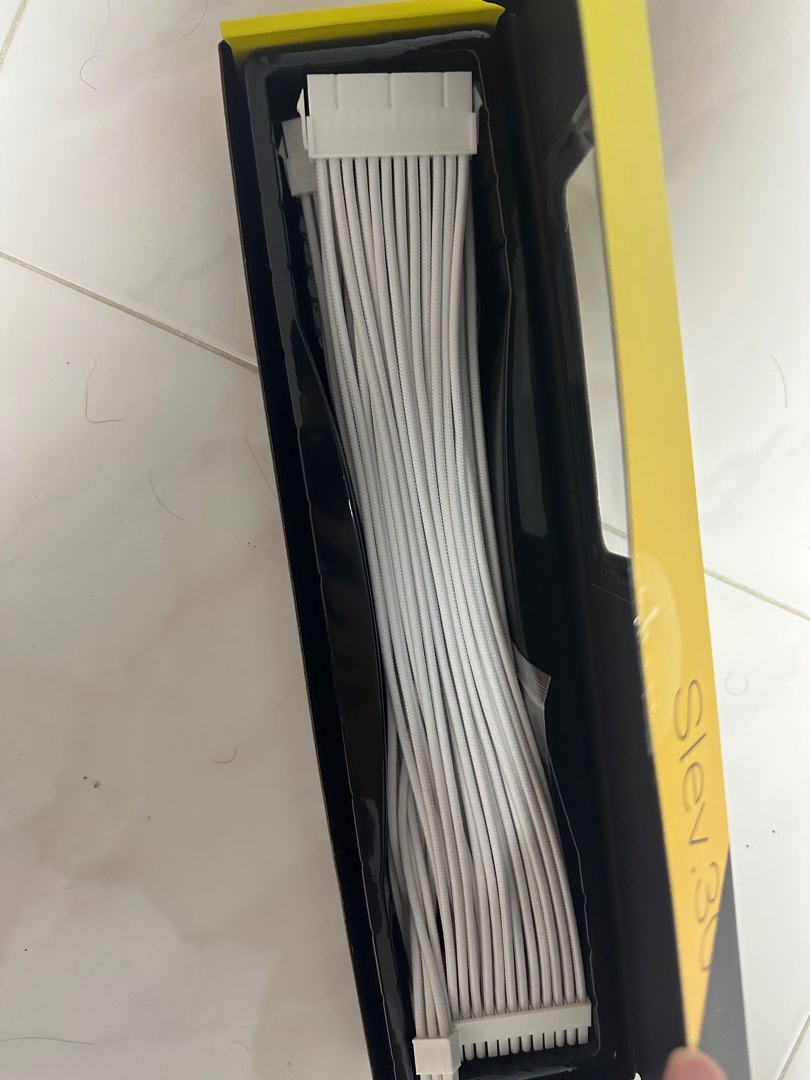 PSU Custom Cable Extension (White), Computers & Tech, Parts ...