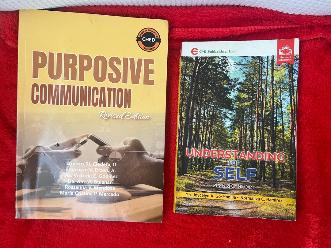 PURPOSIVE COMMUNICATION ,UNDERSTANDING THE SELF, Hobbies & Toys, Books ...