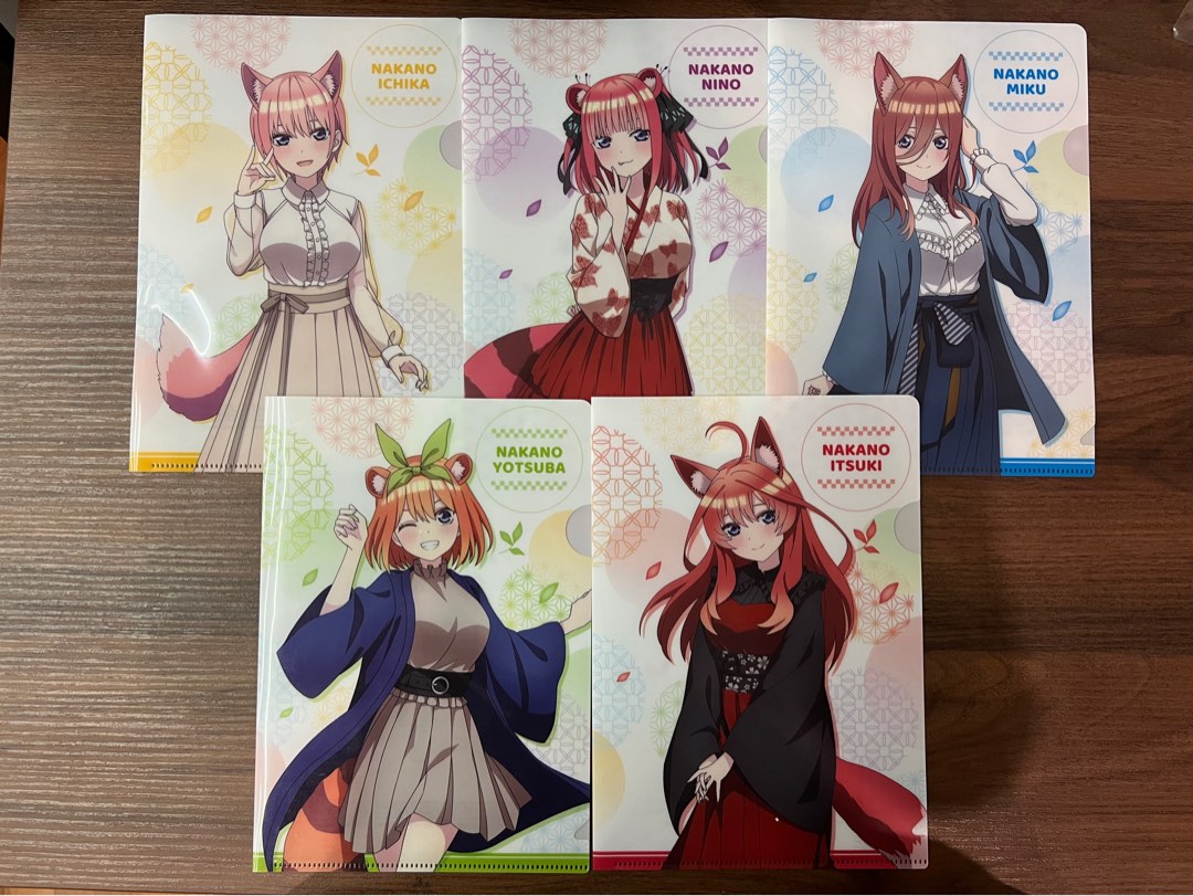 Quintessential Quintuplets Set A5 Folder [ Nakano Ichika Nino Miku ...